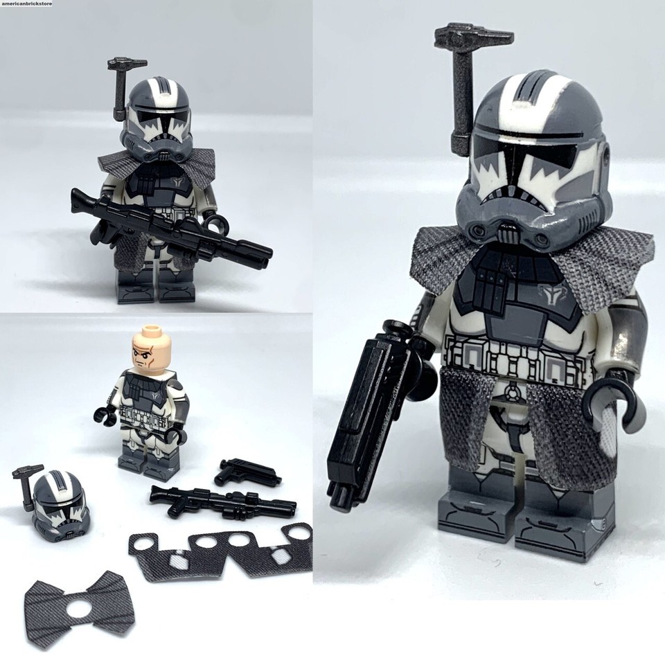 Wolf Pack Custom Minifigures Star Wars 104th Battalion Commander Wolffe ...