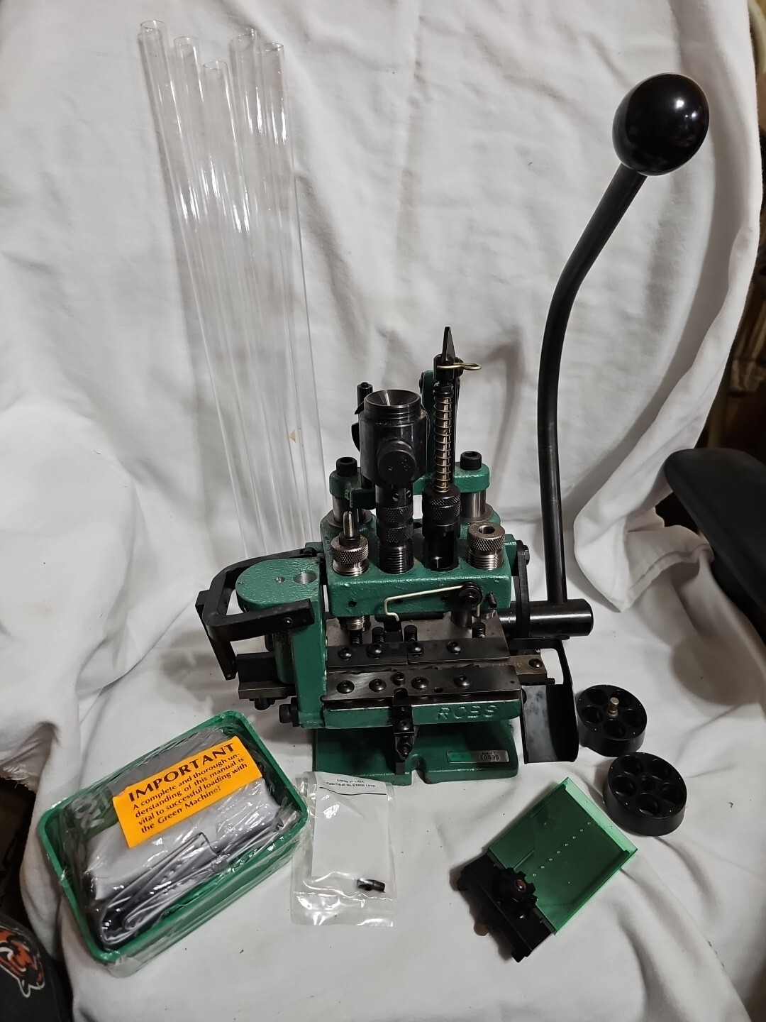 RCBS GREEN MACHINE PROGRESSIVE RELOADING PRESS (For .38 Special) W/Box ...