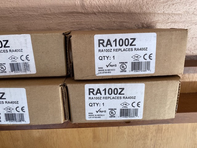 LOT OF 4pc. SYSTEM SENSOR REMOTE LED ANNUNCIATOR RA100Z REPLACES RA400Z ...