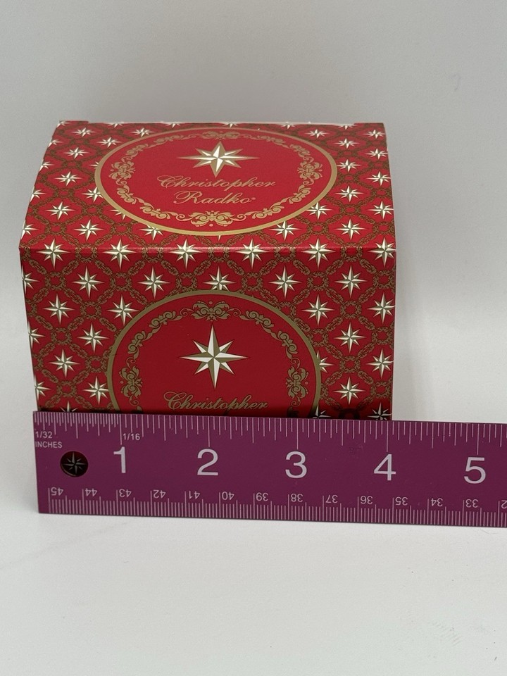 Lot of 6 Christopher Radko Ornament Gift Boxes Red Gold Holiday Storage ...