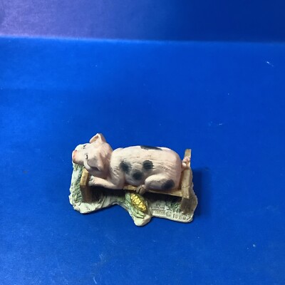 Border Fine Arts1989 Lowell Davis Not A Sharing Soul Pig in Trough ~ 3 ...