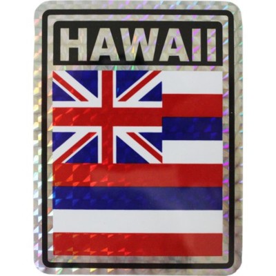 State of Hawaii Flag Reflective Decal Bumper Sticker | eBay