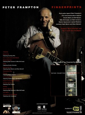PETER FRAMPTON - Fingerprints - Music Print Ad Promo Ad - 2006 | eBay