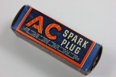 Old AC 44 Spark Plug 14mm 13/16" hex - EMPTY Advertising BOX | eBay