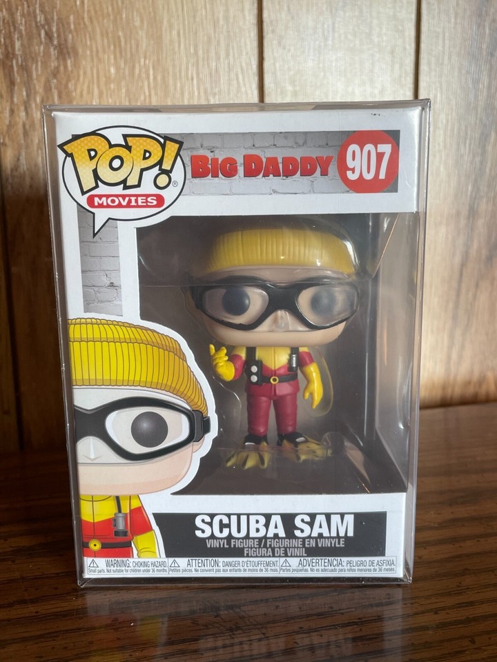 Funko POP! Movies #907 - Big Daddy - Scuba Sam + Pop Protector | eBay