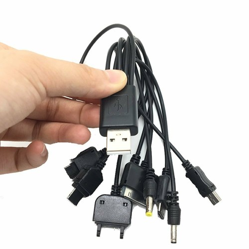 10in1 USB Universal Multi Phone Charger Cable for iPhone Samsung Nokia ...