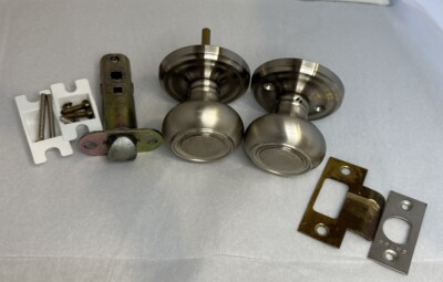 EMTEK Assa Abloy Belmont PASSAGE Knob Regular Rosette Satin Nickel ...