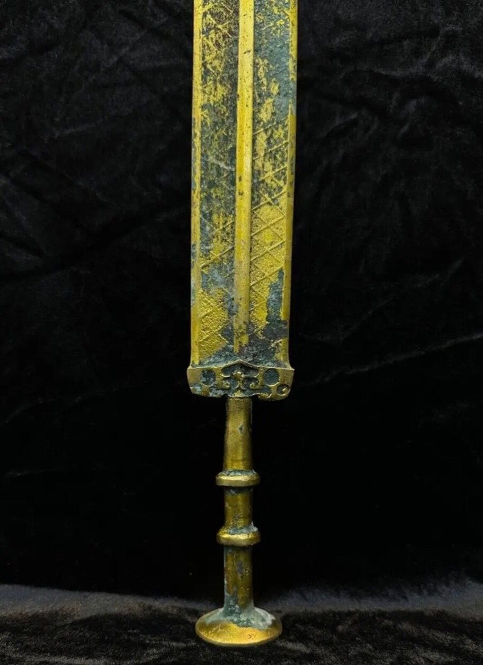 Unique Ancient Roman Wonderful Bronze Gold Excellent Big Sword 200BC | eBay