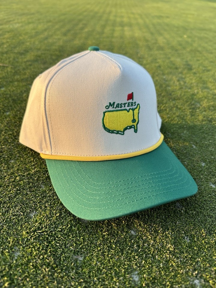 New Masters Golf Rope Hat Retro Vintage Snapback Green Yellow 2025 Fan ...