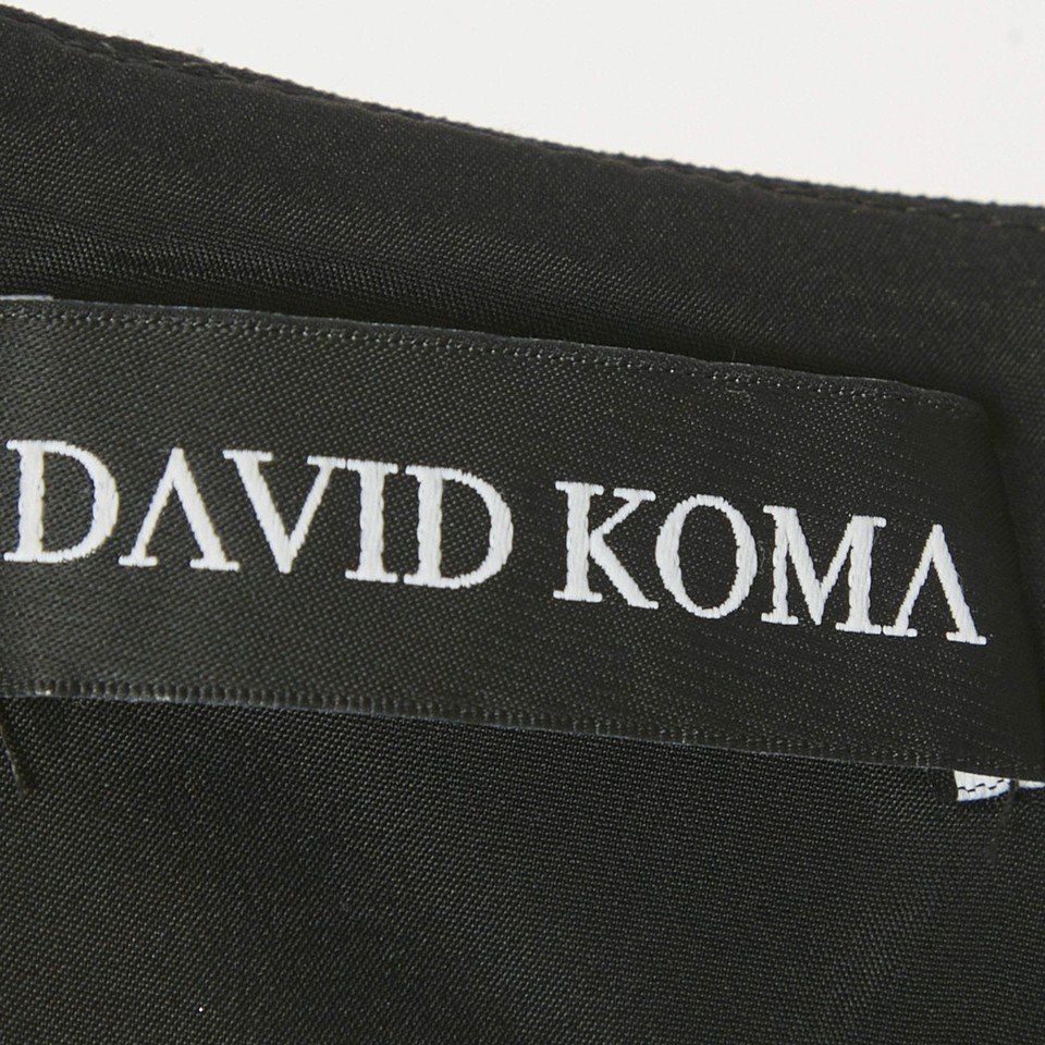 David Koma Minikleid schwarz Kristallverzierung Krepp S | eBay.de