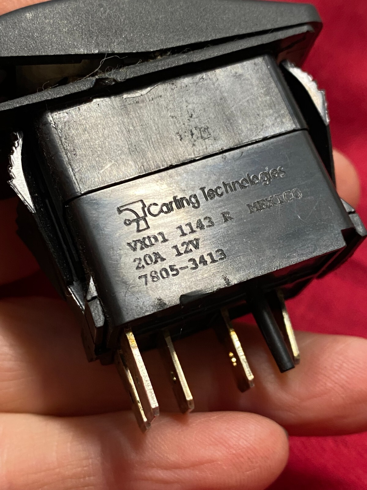 WESTERN STAR OEM ROCKER SWITCH 7805-3413 CARLING TECH 9802 wiper washer ...