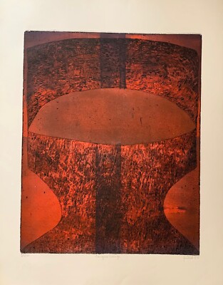 Andal Michèle gravure originale signée 1967 Art Abstrait abstraction ...