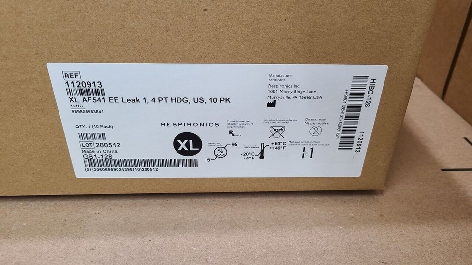 Philips 1120913 AF541 Face Masks w 4-Point Headgear Leak 1 Elbow XL ...