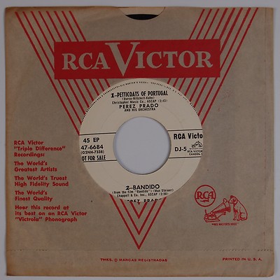 PEREZ PRADO: Bandido, Tito Rodriguez LATIN 45 DJ Promo Rare VG+ Mambo ...