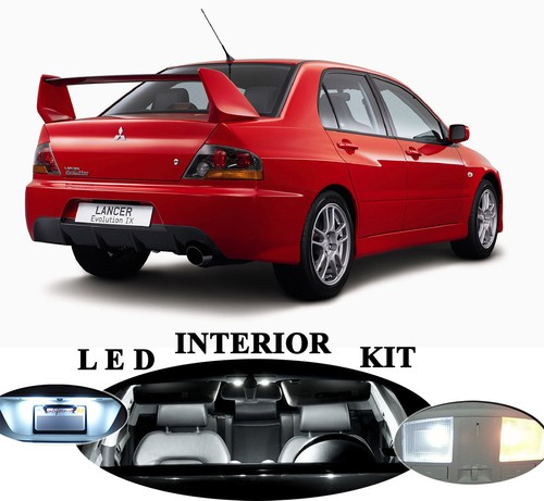 LED Package - Interior + License Plate for Mitsubishi Lancer Evo 8 9 (9 ...