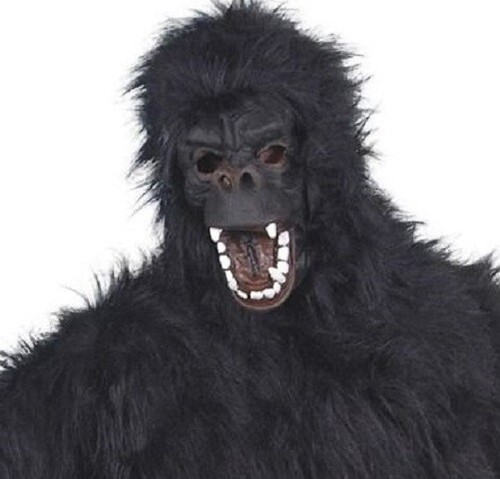 Adult Deluxe Gorilla Fancy Dress Costume Monkey Ape Suit by Smiffys ...