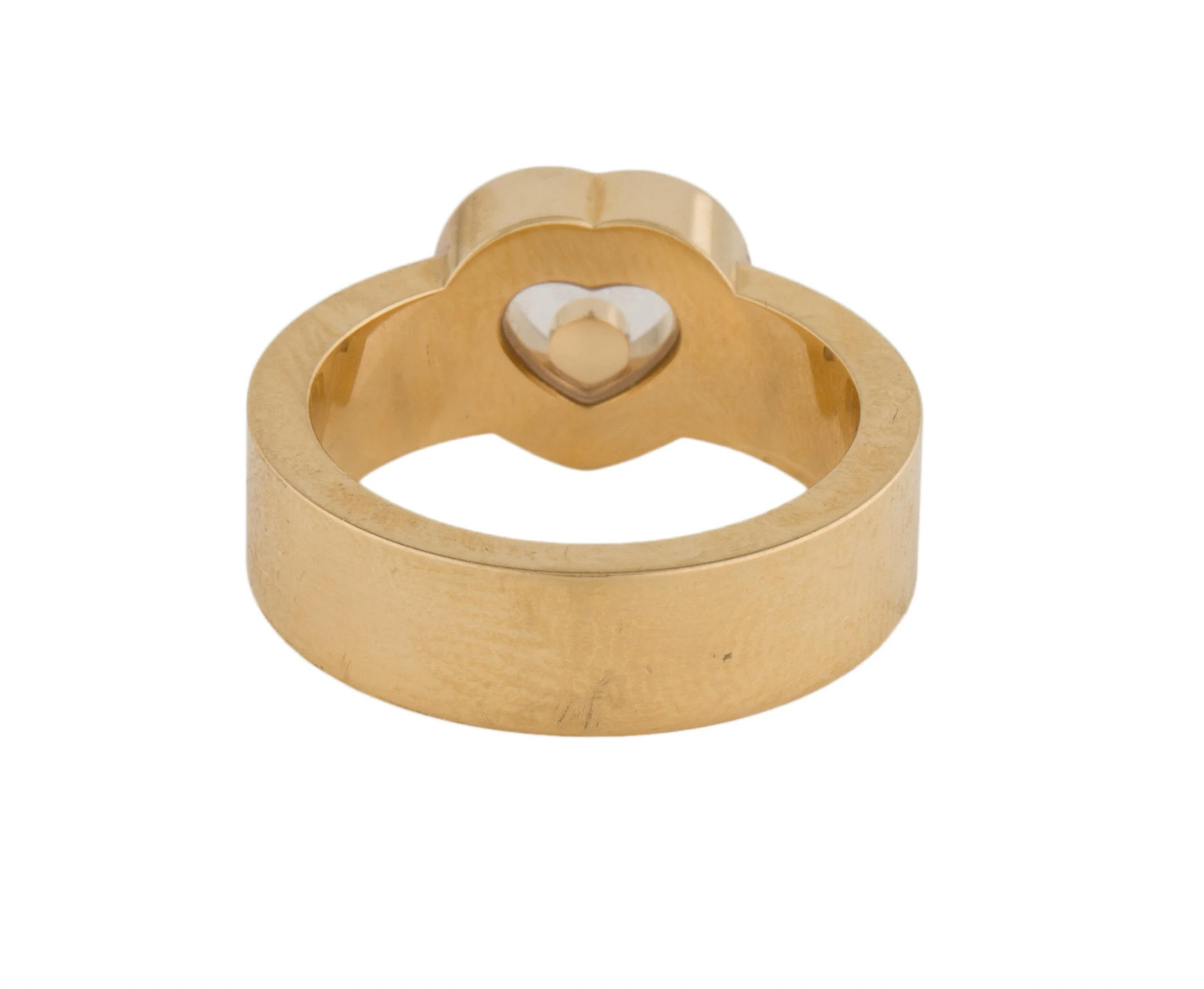 CHOPARD 18K YELLOW GOLD & DIAMOND HAPPY HEART RING - … - Gem