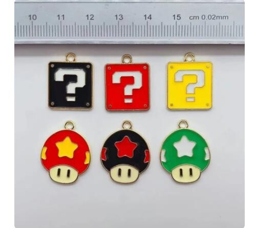 60Pcs super mario mix Charm bracelet necklace Pendants DIY Jewelry ...