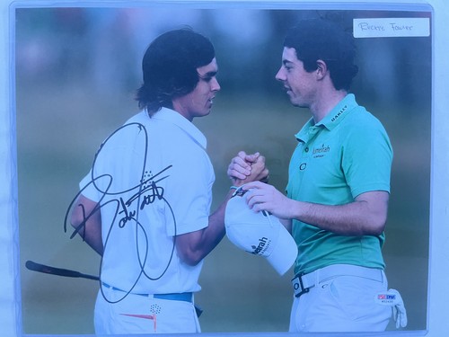Rickie Fowler Autographed 11x14 Photo PGA w/ Rory McIlroy - PSA ...