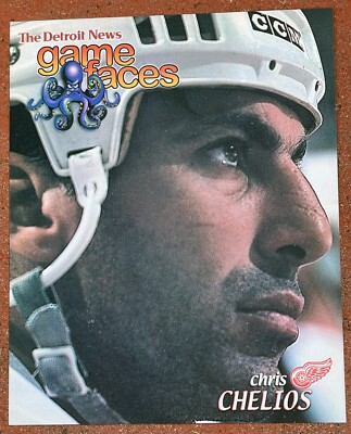 Detroit Red Wings Chris Chelios 8 x 10 Detroit News Premium Hockey ...