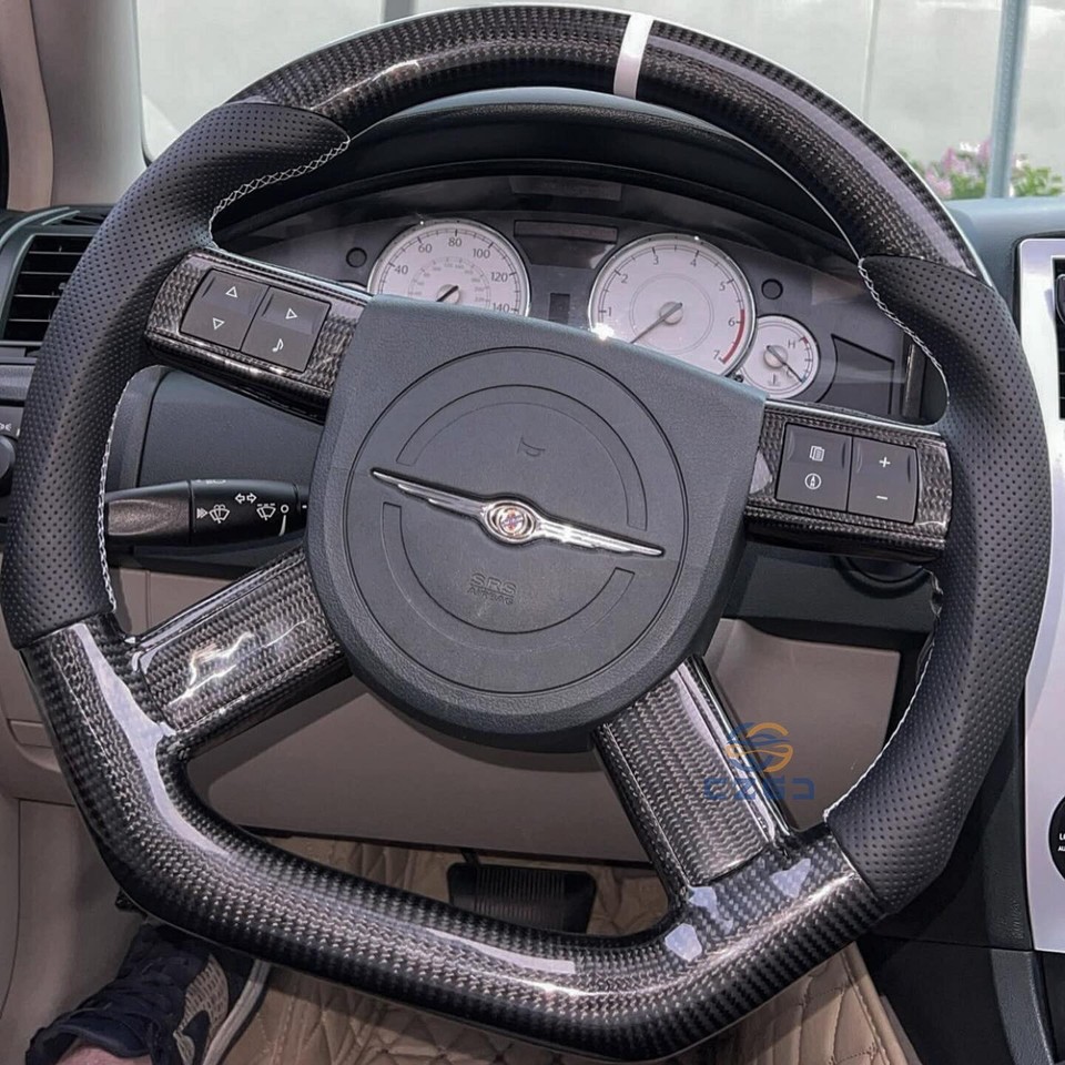 Carbon fiber Steering Wheel fit For Dodge Charger Challenger STR ...