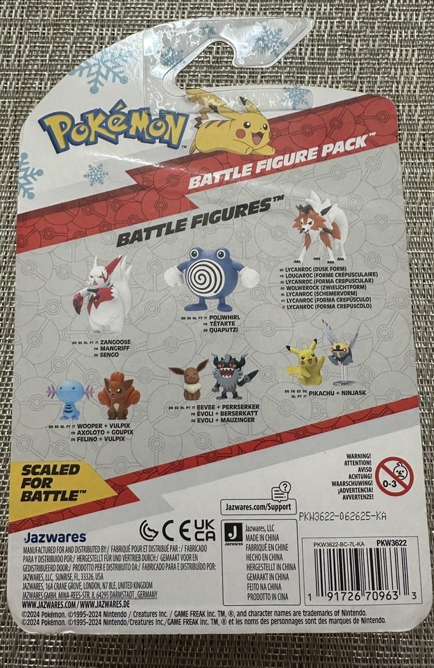 Pokemon Battle Figure Pack Of Alolan Vulpix & Charmander Toys Jazware ...