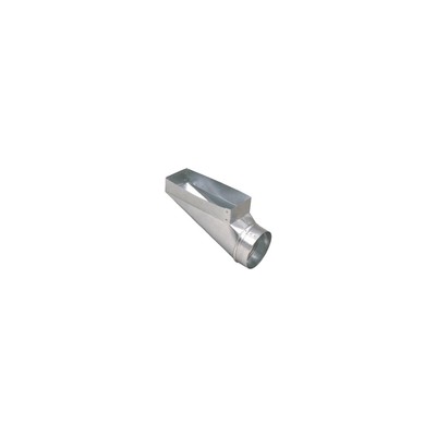 Imperial GV0667-C HVAC Angle Boot, End Center, Galvanized, 4 x 10 to 6 ...