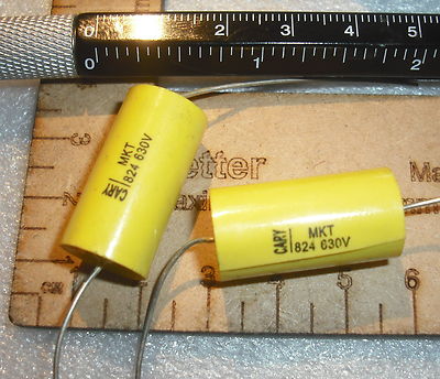 824j 824 820nF 0.82uF 820000pF 5% 630v axial metallized polyester ...