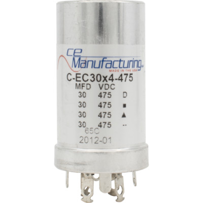 Capacitor, CE Mfg., 475V, 30/30/30/30µF, Electrolytic | eBay