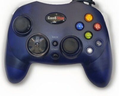 Original Xbox Controller GameStop Wired BB-136 Dark Blue Non Tested Pre ...