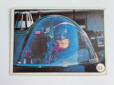 1966 Topps Batman - Bat Laffs Series - Card # 21 - In the Batmobile ...