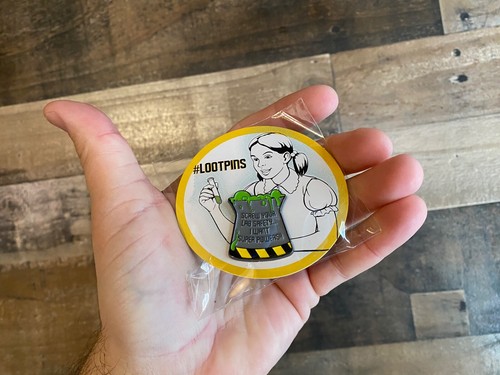 Screw Your Lab Safety I Want Superpowers Pin NEW Lootcrate Metal ...