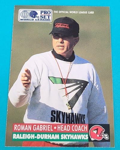 1991 Pro Set World League Collectibles #24 Roman Gabriel FOOTBALL Card ...