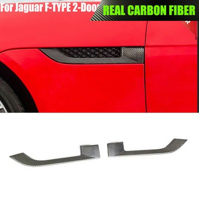 Fits Jaguar F-TYPE 2-Door 2013-2019 Real Carbon Side Air Panel Fender ...