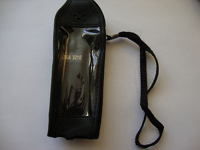 Nokia 3210, 3510, 3510i, 6010 GENUINE BLACK LEATHER CASE, NEW, QUALITY ...
