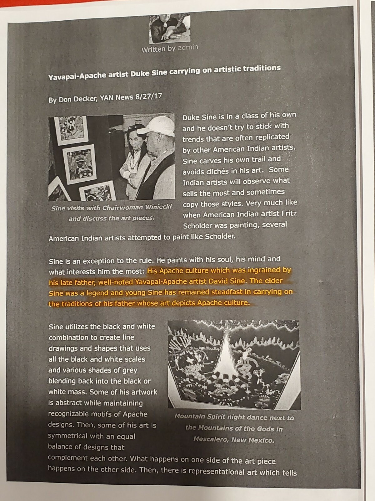 "WASJA" by David "Whildwind" Sine FATHER of renown Duke Wassaja Sine ...