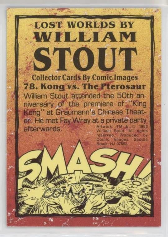 1993 Comic Images William Stout Lost Worlds Kong vs The Pterosaur #78 ...