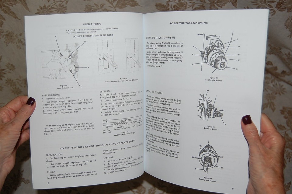 Professional Full Edition Service Manual for Singer 337 and 338 Sewing ...