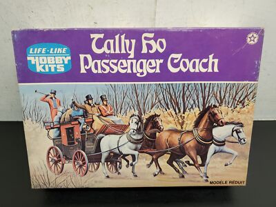 Vtg Life-Like Kits Tally Ho Passenger Coach 09672 1800's England Golden ...