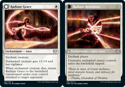 MTG: Radiant Grace // Radiant Restraints - Foil [Moderately Played ...