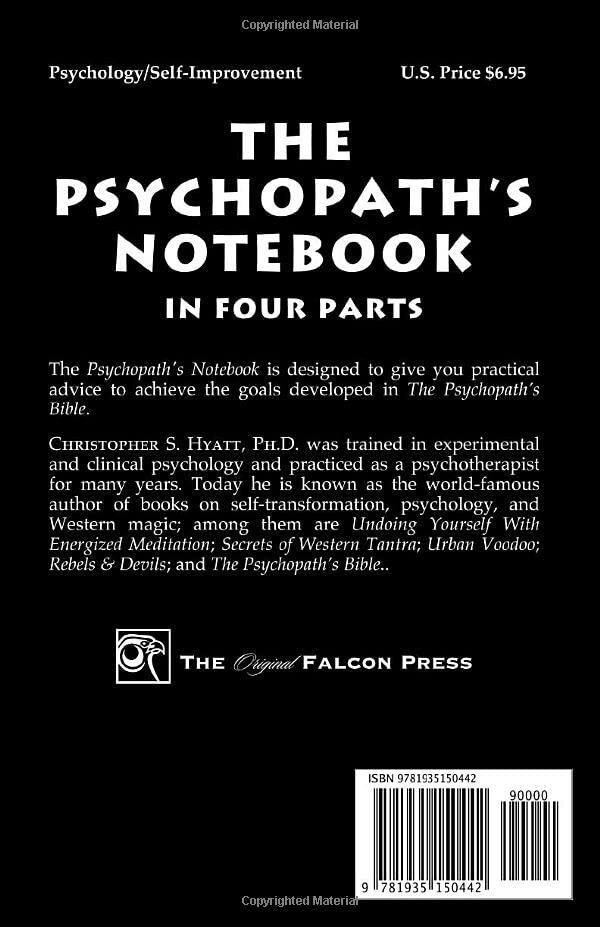 Psychopath's Notebook: In Four Parts by Christopher S Hyatt (Paperback ...