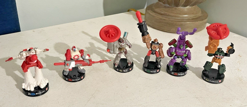 2006 Hasbro Attacktix 3 Inch Battle Figures Transformer ~ Lot Of 6 With ...