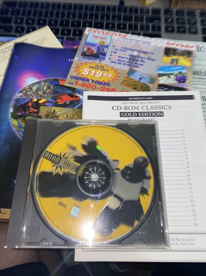 Windows 95 Road Rash EA CD-Rom Classics Big Box PC Video Game ...