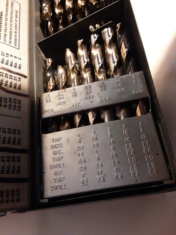 115 Pc. Precision Twist Drill Bit Set in Huot Case PTD HSS -8 pcs | eBay