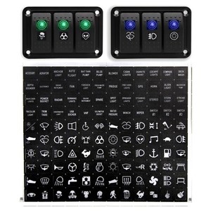 Rocker Switch Label Decal Circuit Panel Sticker Car Marine Boat Truck ...