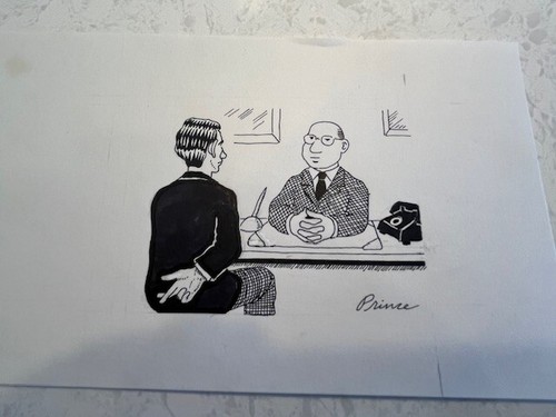 Original Pen and Ink Comic 1980's - Winthrop Prince - "Interview" Lot ...