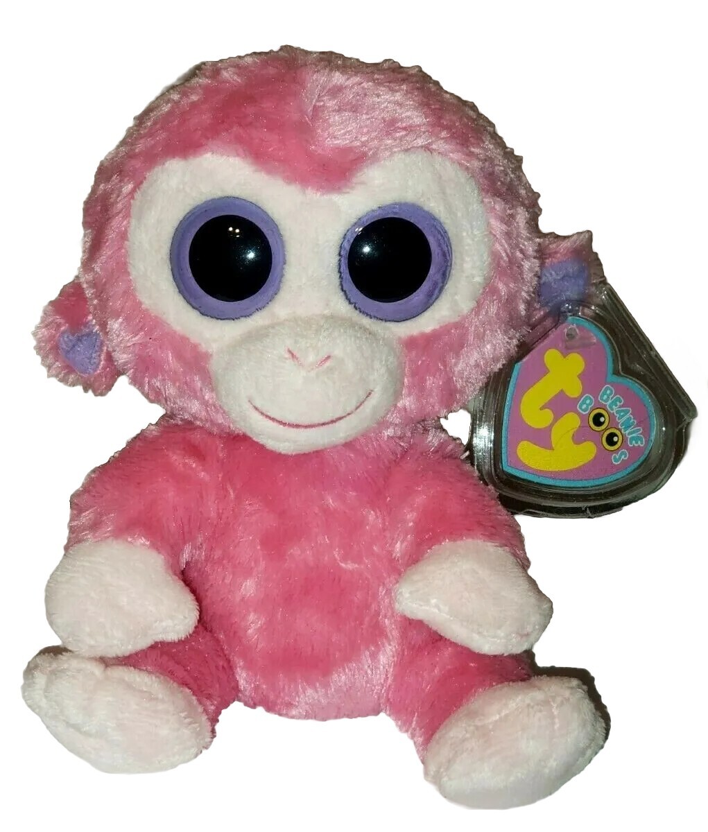 Ty Beanie Boos - RAZBERRY the Monkey (6 Inch) NEW MWMTs Plush Stuffed ...