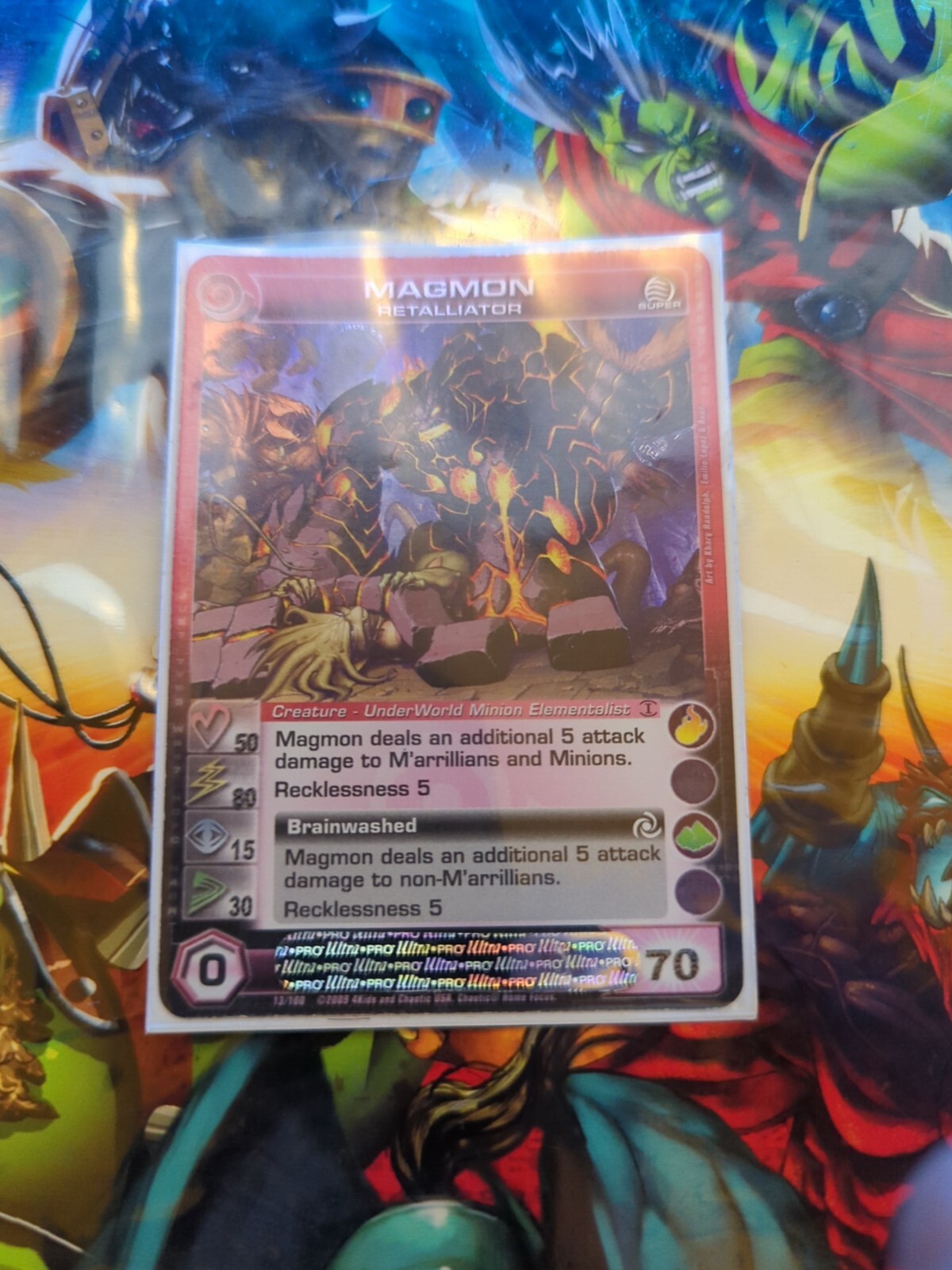 CHAOTIC MAGMON RETALLIATOR FORGED UNITY NEAR MINT UNUSED CODE | eBay