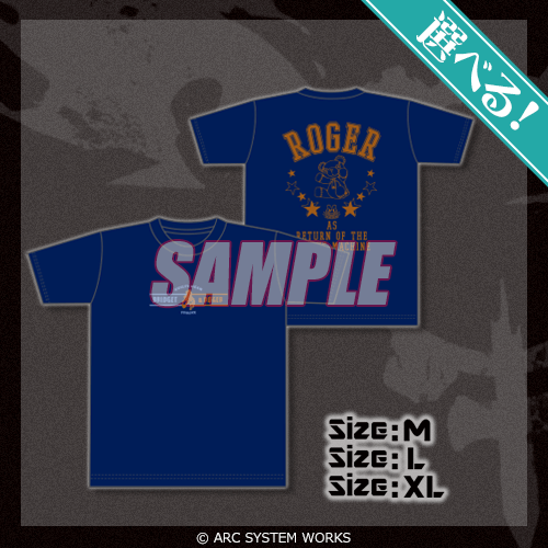 Guilty Gear Strive BRIDGET & ROGER T-shirt M Size Navy Blue Kujibikido ...
