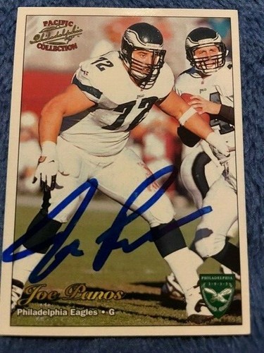 JOE PANOS 1997 PACIFIC AUTOGRAPHED FOOTBALL CARD | eBay